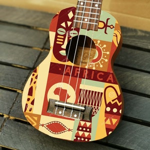 Hand Painted Soprano, Concert & Tenor Ukulele - Africa - Etsy