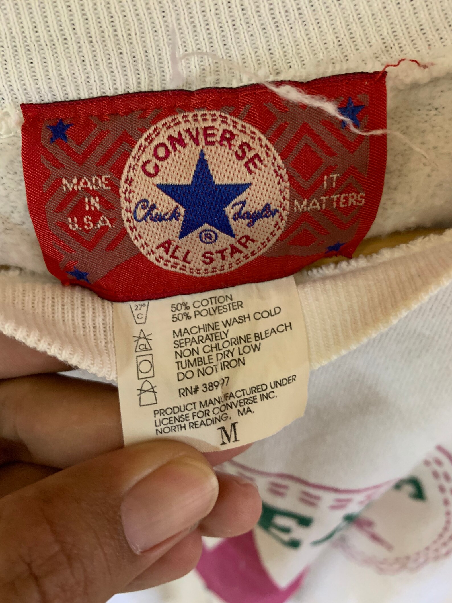 Vintage 90s Converse Made in Usa Big Logo Jumper Pullover Vintage ...