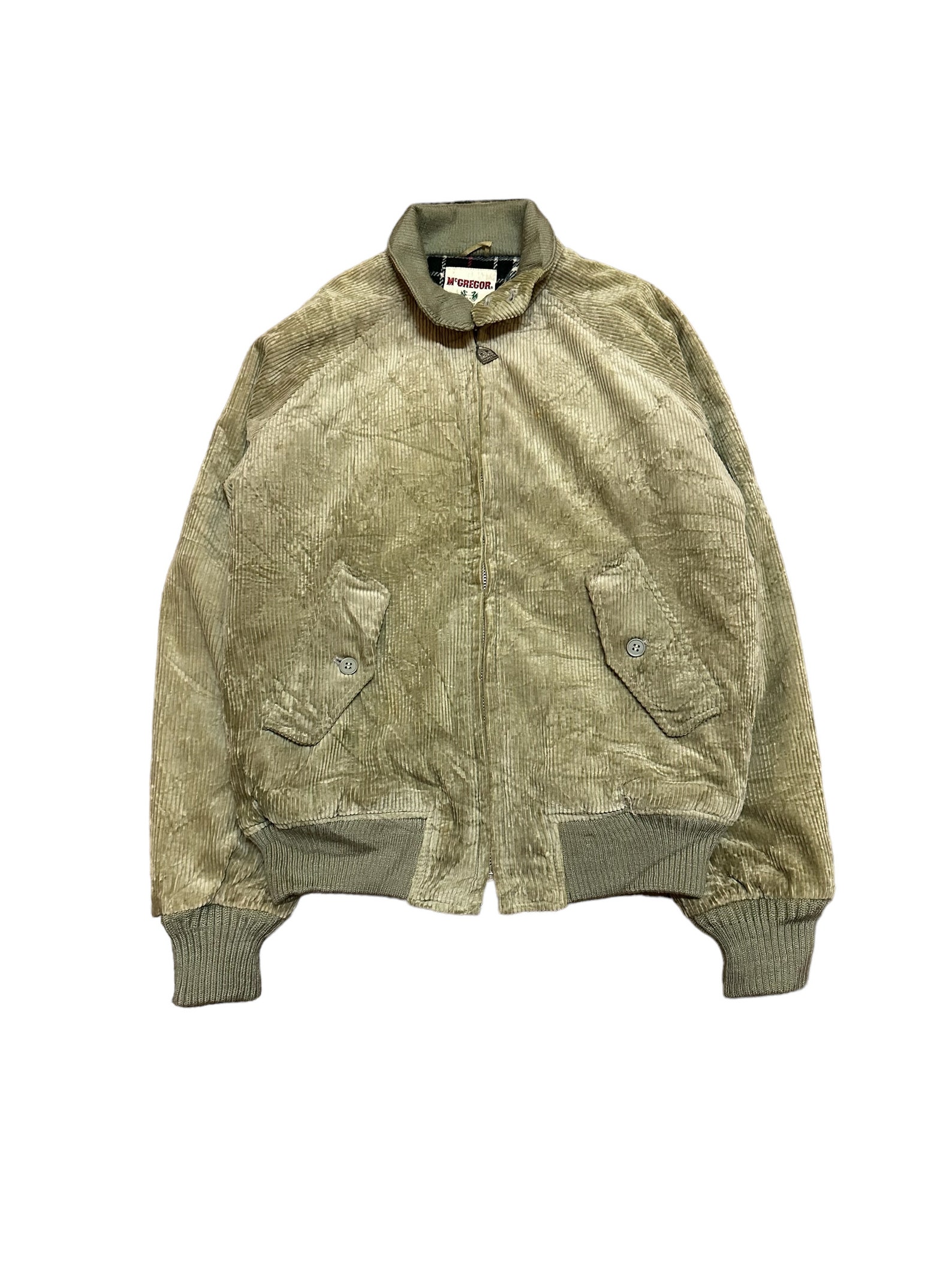 Vintage 90s Mcgregor Corduroy Bomber Jacket Nova Check - Etsy