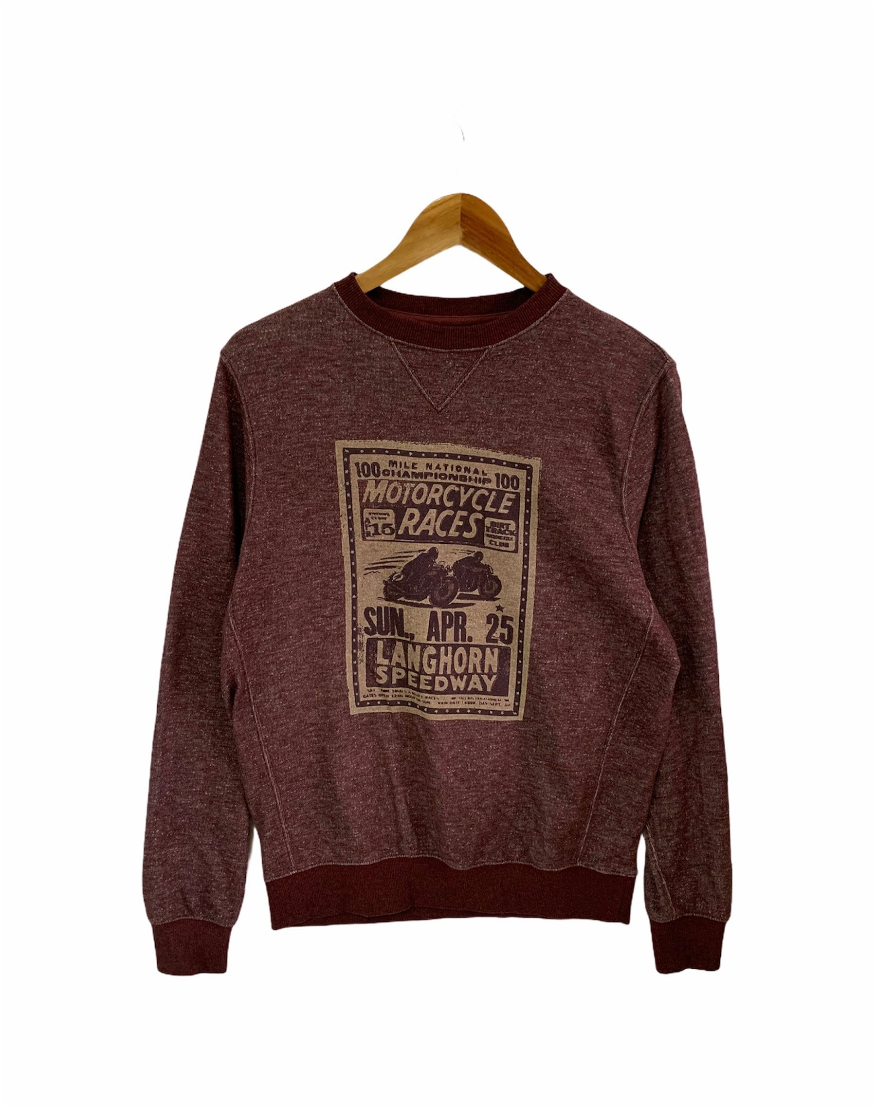 Vintage Racing Sweatshirt Big Logo Jumper Pullover Motorcycle Races ...