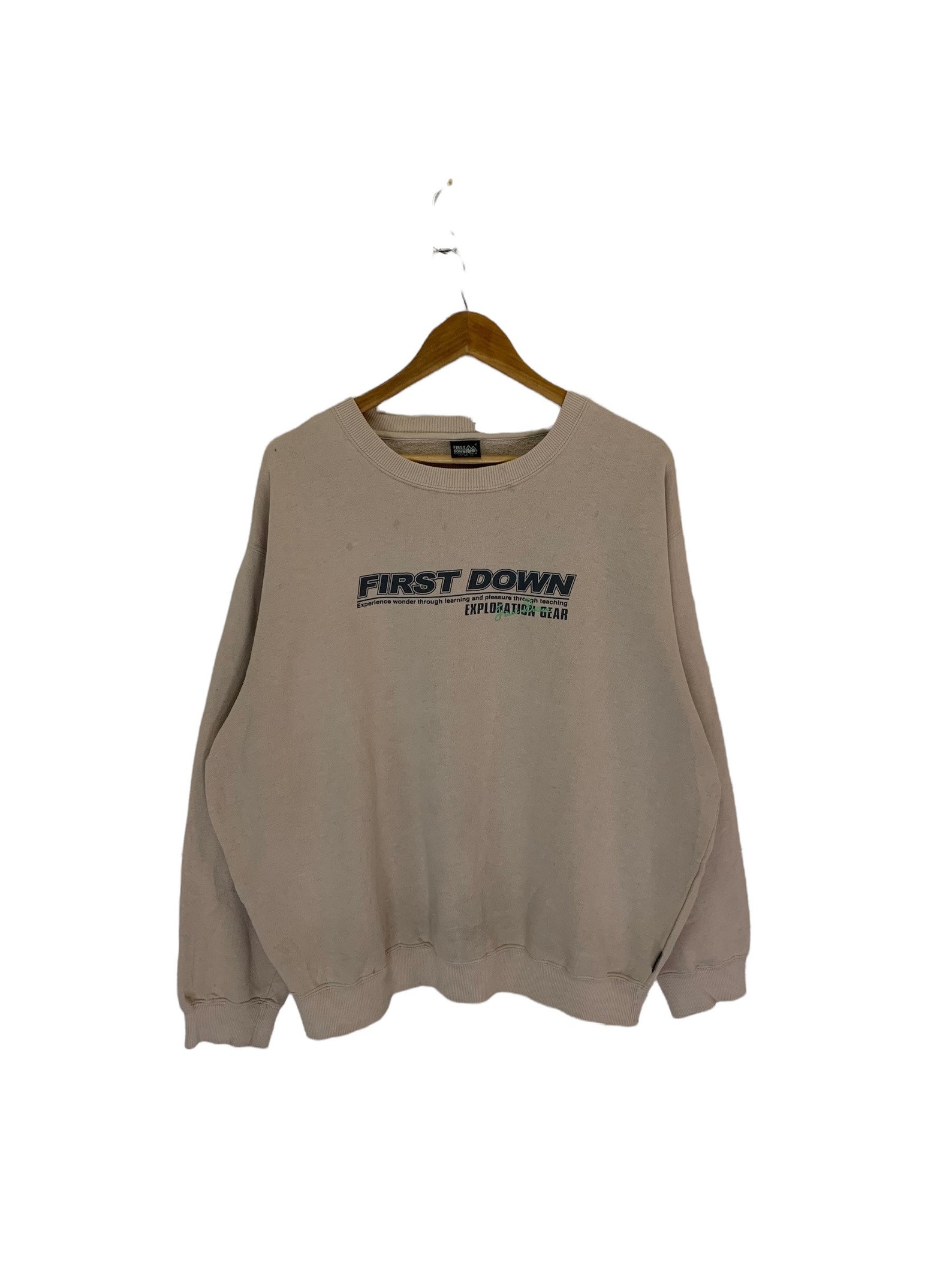 Vintage 90s First Down Outdoor Sweatshirt Big Logo Jumper Pullover - Etsy