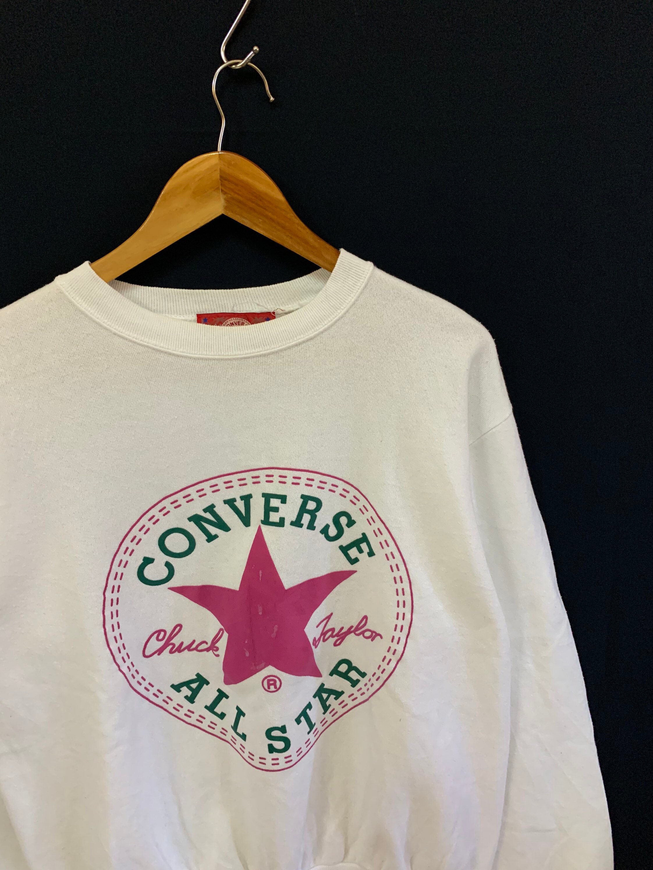 Vintage 90s Converse Made in Usa Big Logo Jumper Pullover Vintage ...