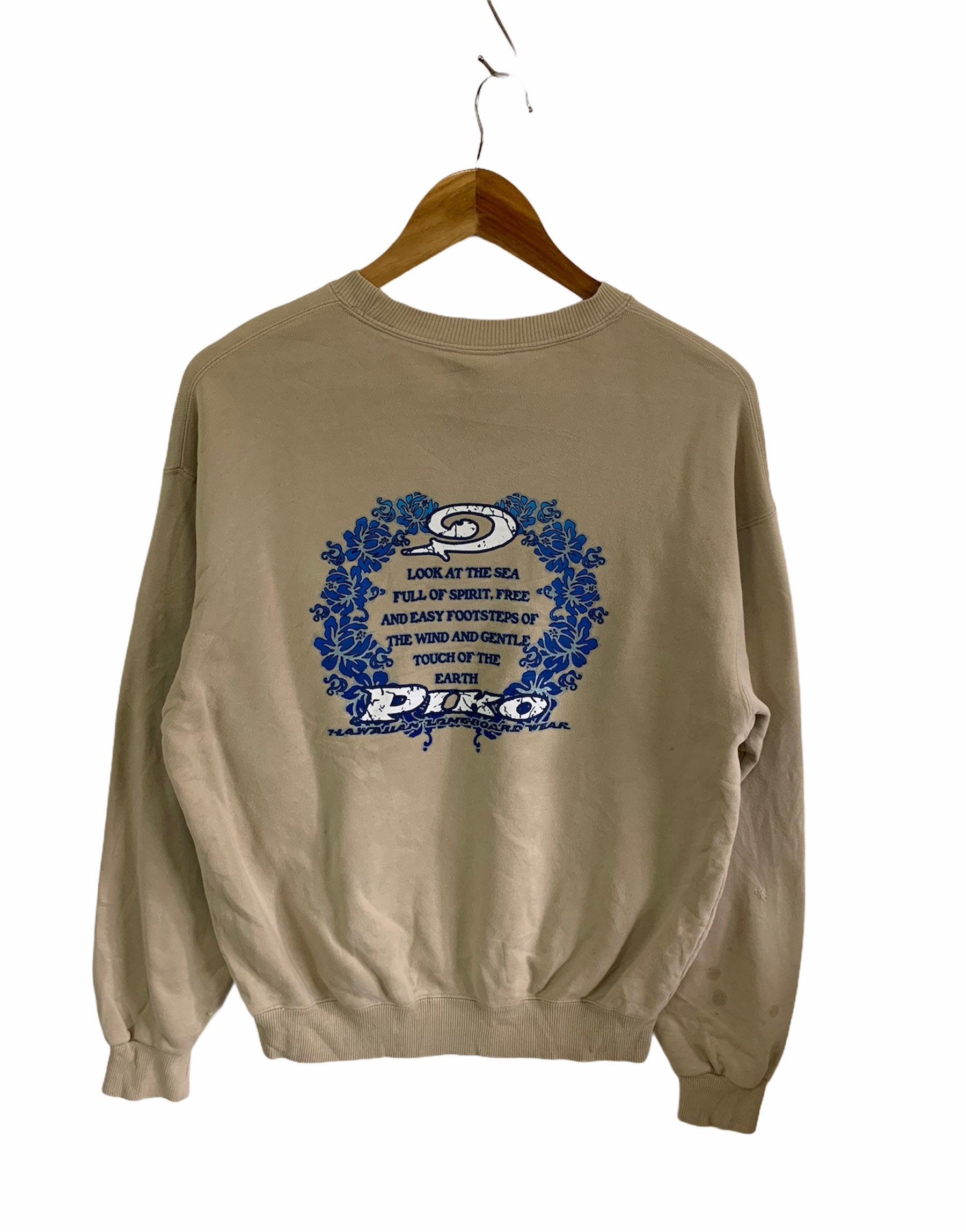 Vintage 90s Piko Sweatshirt Big Logo Vintage Piko Crewneck Jumper Pullover Surf Sweatshirt - Etsy