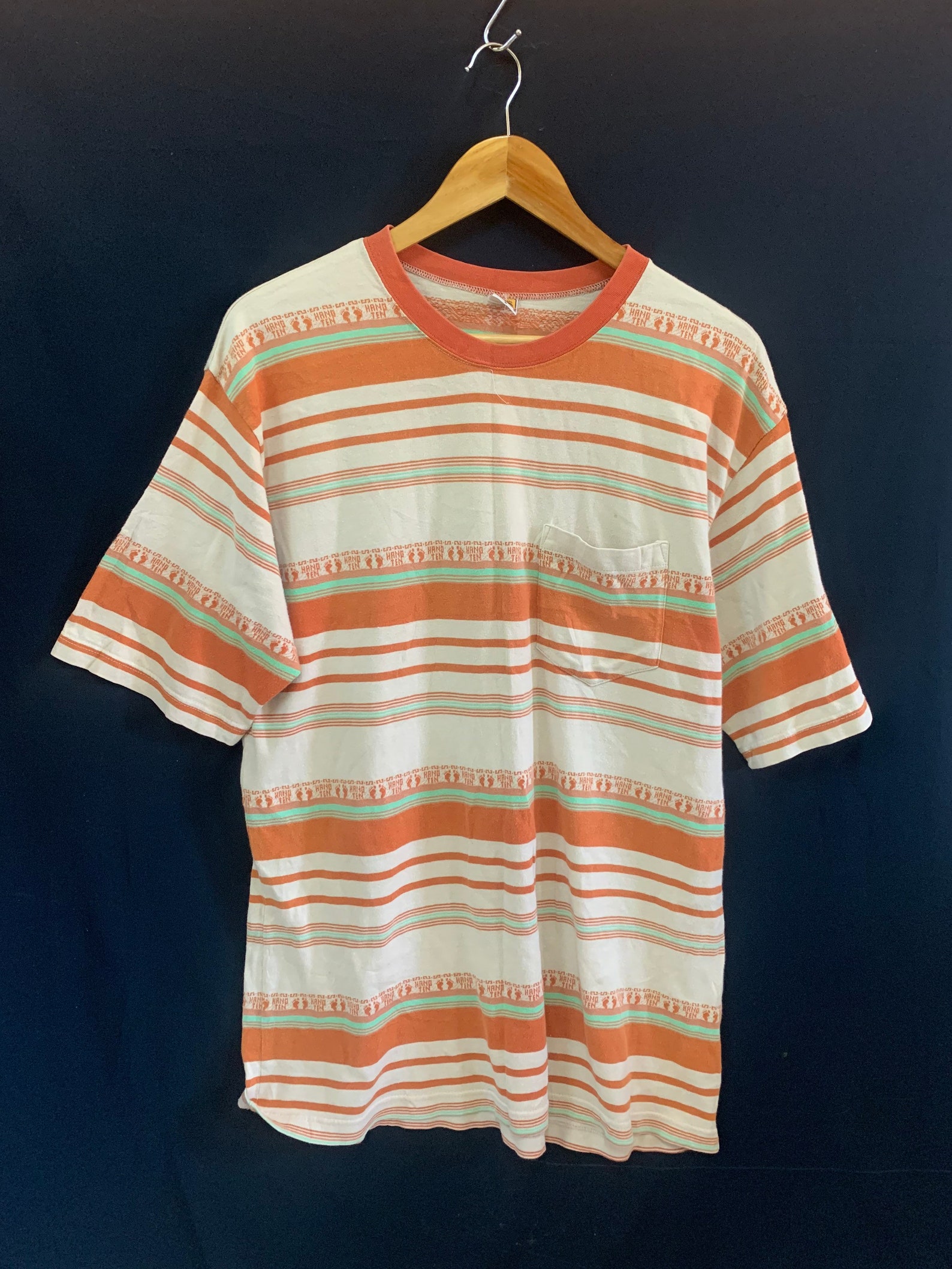 Vintage 80s Hang Ten Shirts All Over Print Hang Ten Orange - Etsy