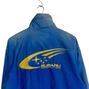 Vintage 90s Subaru Sti Light Jacket Faded Colour Big Logo Rare Fashion ...