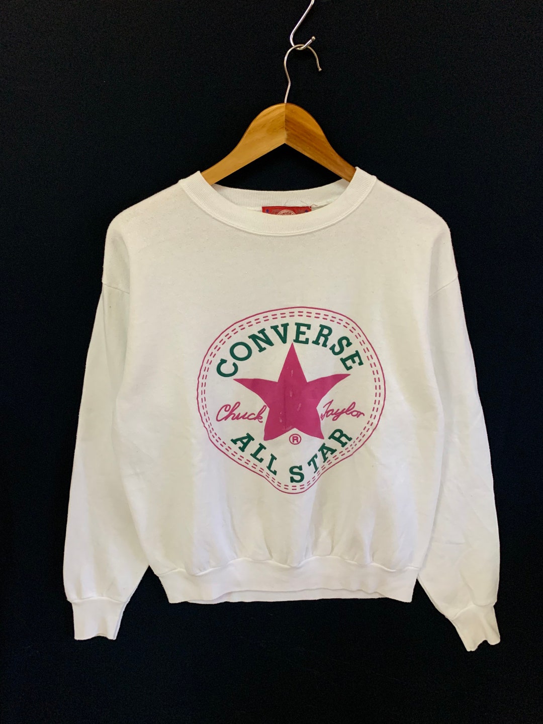 Vintage 90s Converse Made in Usa Big Logo Jumper Pullover Vintage ...