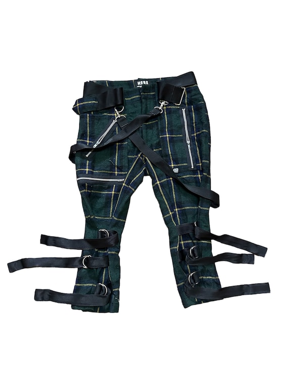 Vintage Punk Ghost Trousers Checkered Pants HERE THERE Punk Vintage Punk Ghost Trousers Checkered Pants HERE THERE Punk