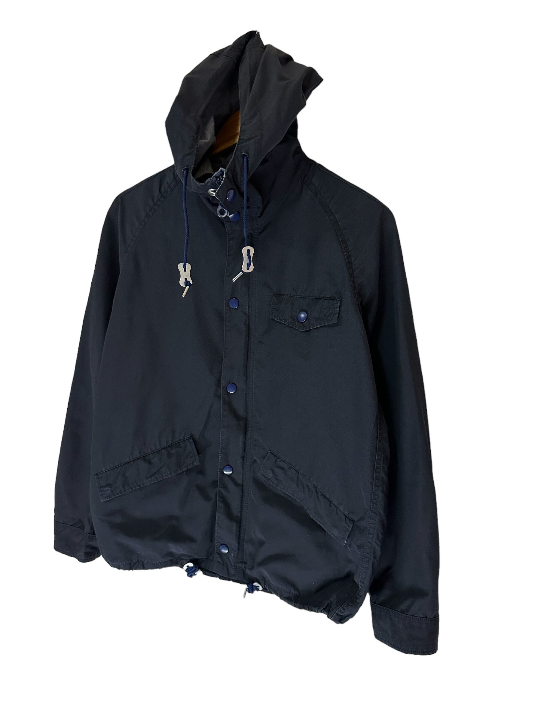 Vintage Beams Light Jacket Navy Blue Full Zipper Hoodie - Etsy