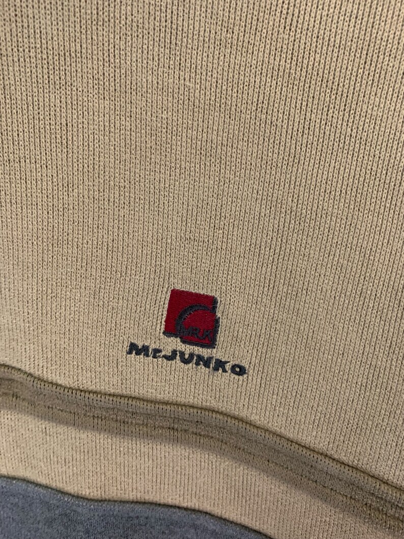 Vintage Mr Junko by Junko Koshino Men Half Zipper Sweatshirt Jumper ...