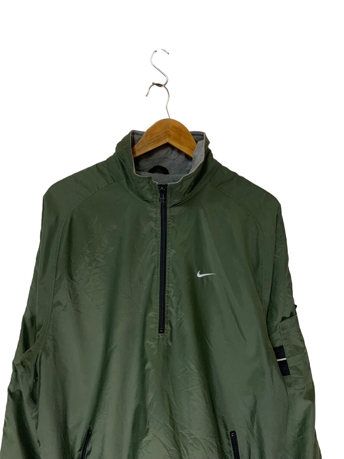 Vintage Nike Swoosh Jacket Nylon Half Zip Mens Medium Size - Etsy