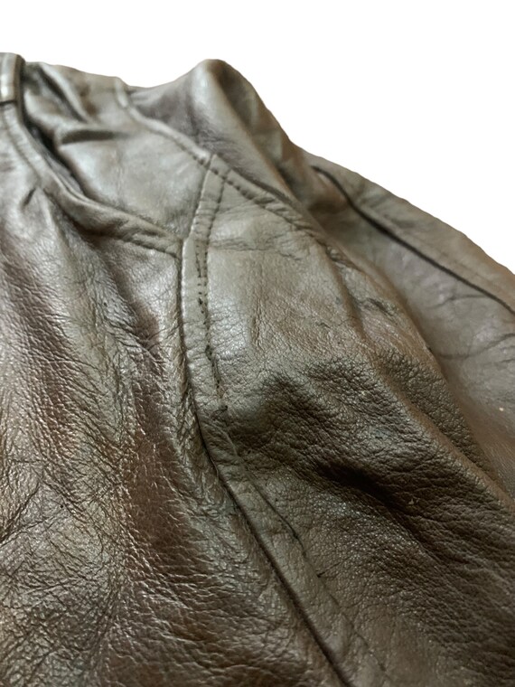 vintage leather jacket rare design - Gem