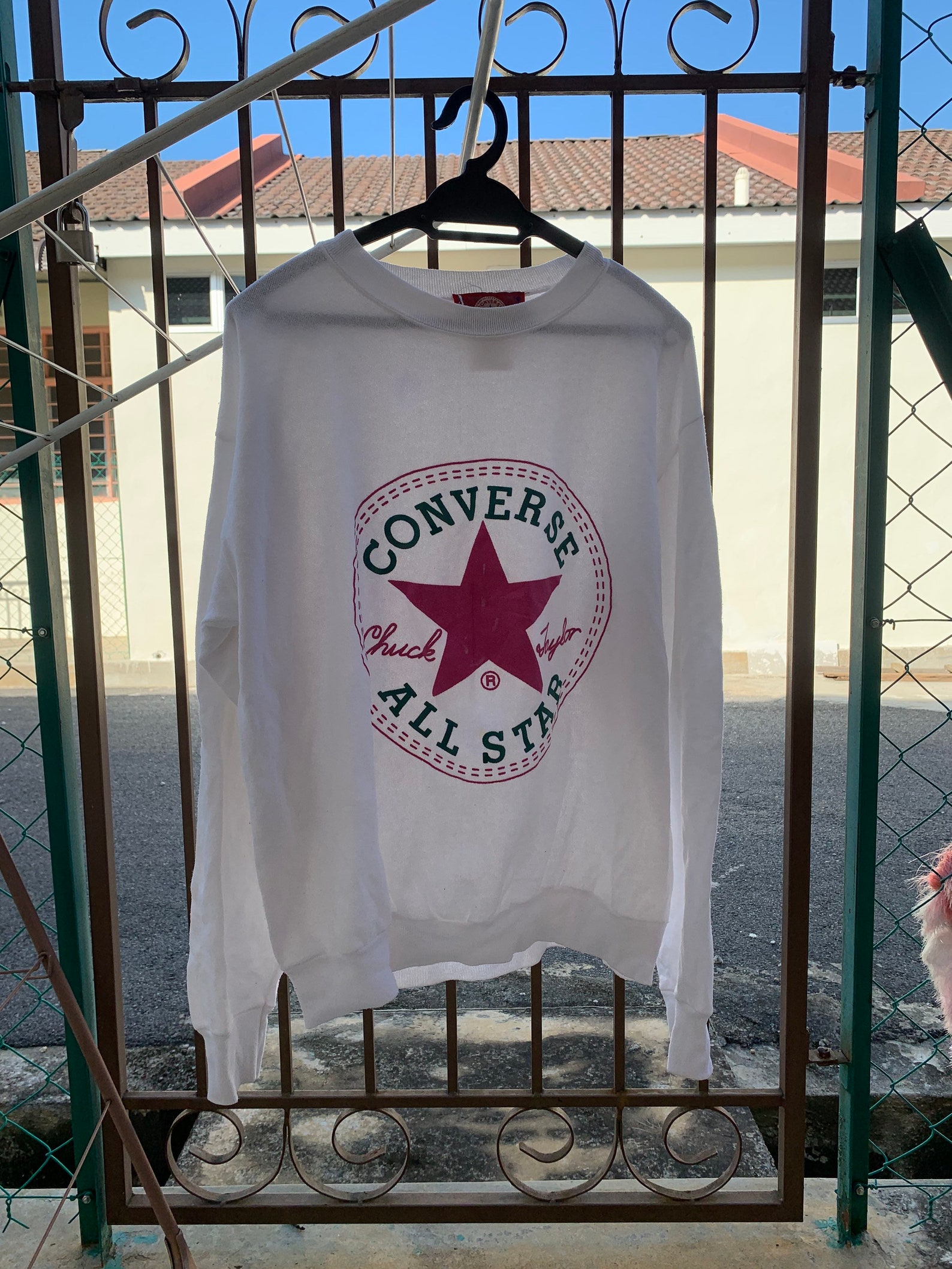 Vintage 90s Converse Made in Usa Big Logo Jumper Pullover Vintage ...