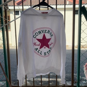 Vintage 90s Converse Made in Usa Big Logo Jumper Pullover Vintage ...