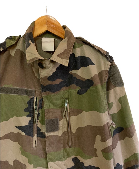 vintage french military camo jacket button rare item … - Gem