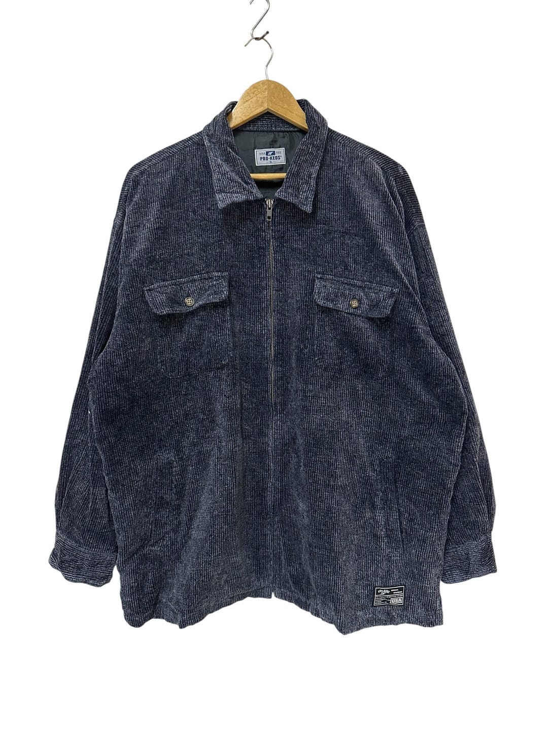 Vintage Pro Keds Corduroy Zipper Jacket Two Chest Pocket - Etsy