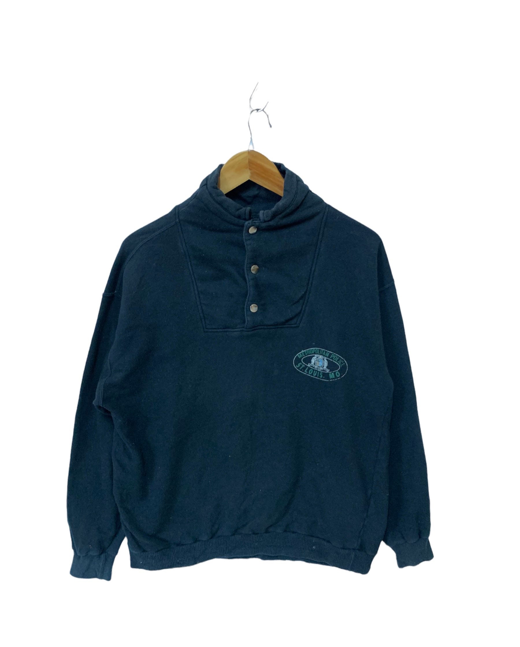 Vintage 90s Metropolitan Police St Louis Mo Sweatshirt Jumper Pullover ...