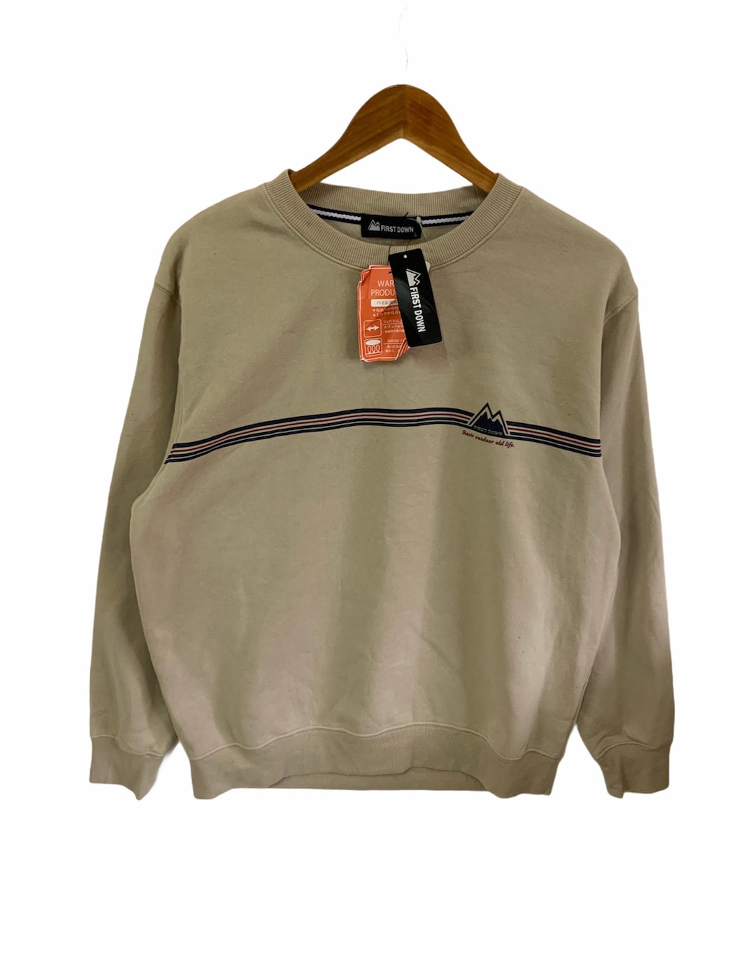 Vintage First Down Jumper Pullover With Tag Small Logo Large Size ...