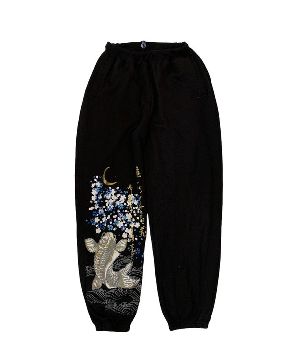Vintage Koi Fish Pants Japanese Brand Sukajan Pants Style | Etsy