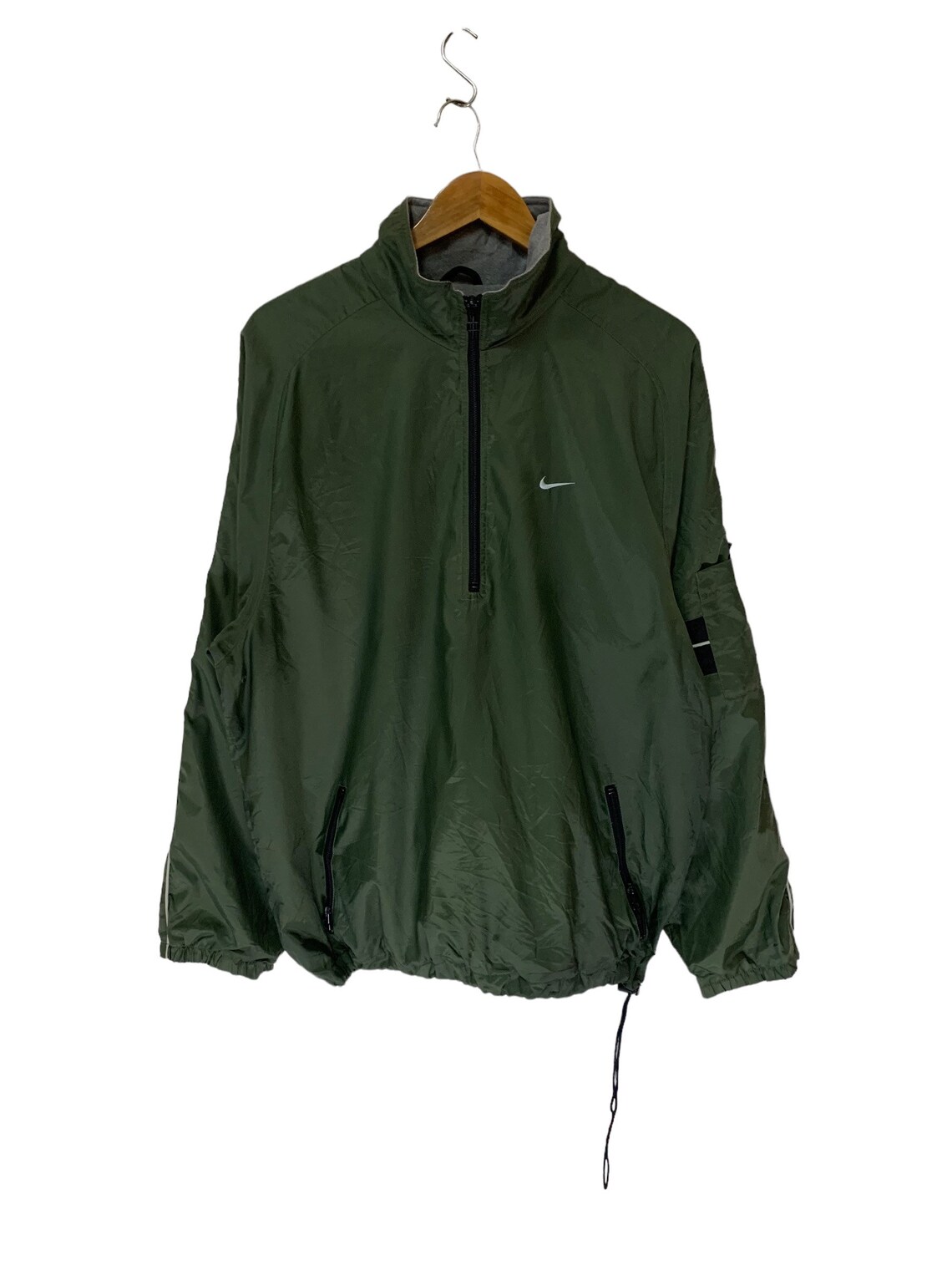 Vintage Nike Swoosh Jacket Nylon Half Zip Mens Medium Size - Etsy