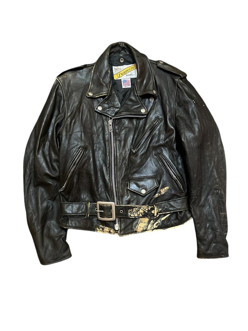 Vintage 80s Perfecto by Schott Jacket Riding Jacket Leather Size 38 Usa ...