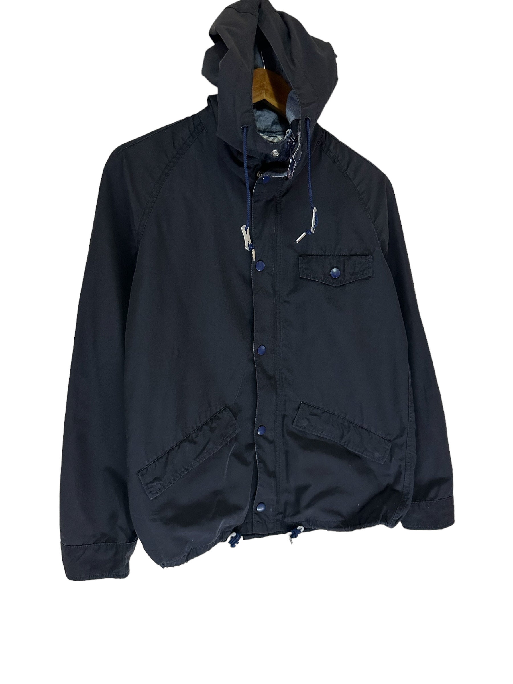 Vintage Beams Light Jacket Navy Blue Full Zipper Hoodie - Etsy