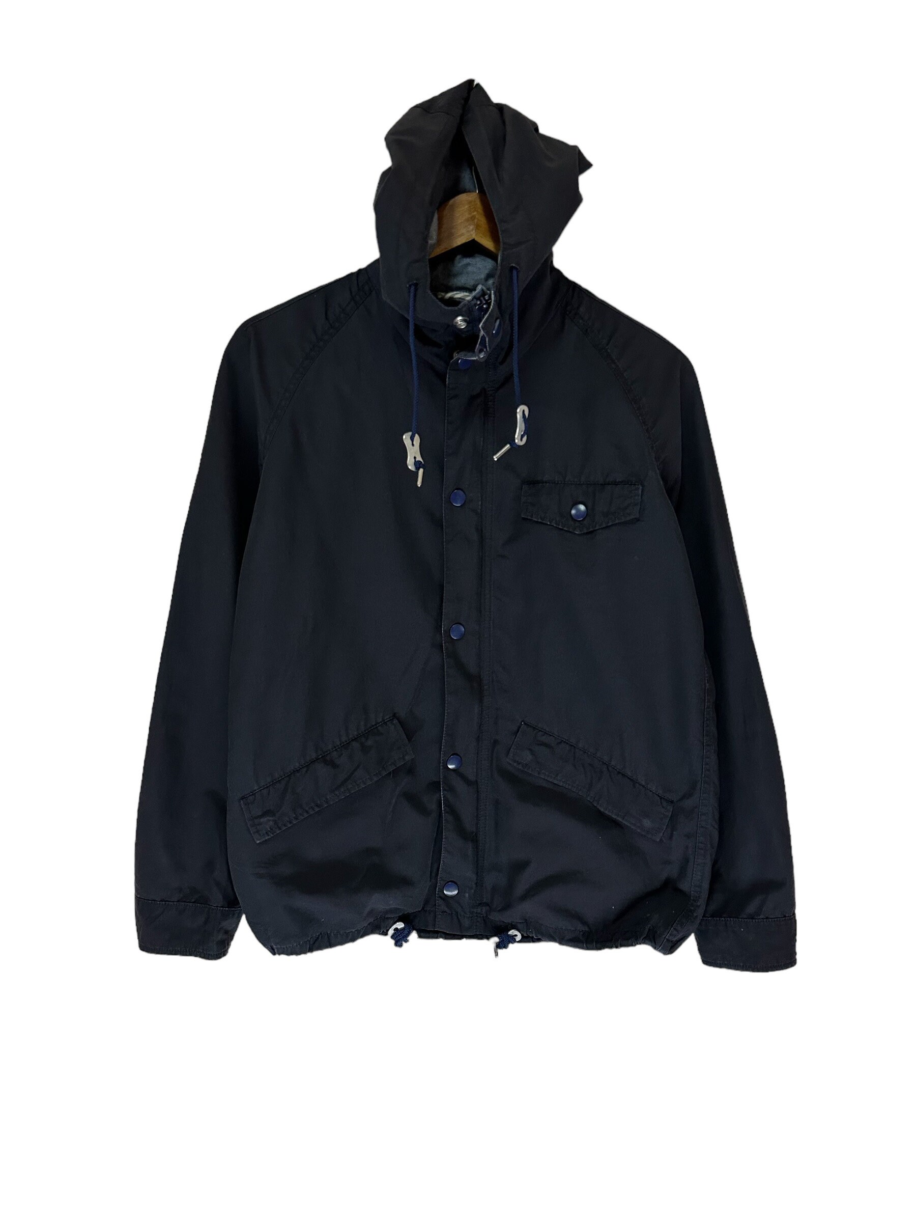 Vintage Beams Light Jacket Navy Blue Full Zipper Hoodie - Etsy