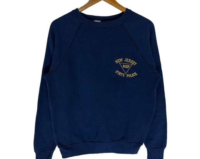 Vintage 90s New Jersey State Police Njsp Sweatshirt Small Logo Discuss ...