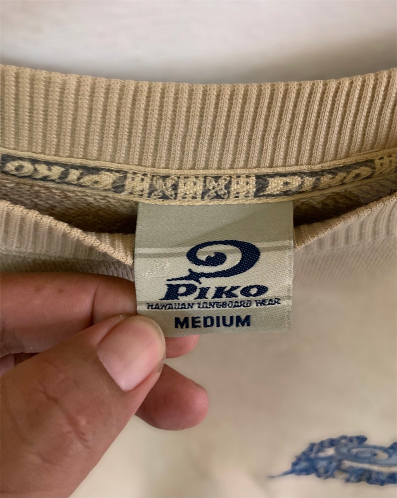Vintage 90s Piko Sweatshirt Big Logo Vintage Piko Crewneck Jumper Pullover Surf Sweatshirt - Etsy