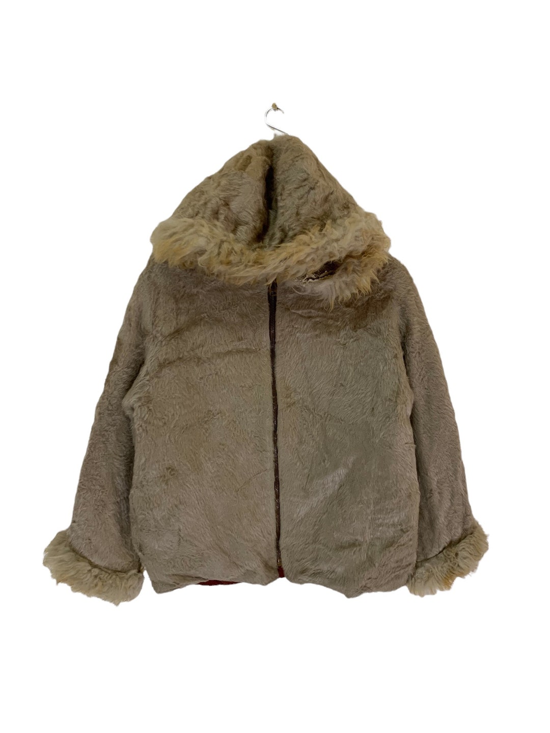 Vintage 80s Fur Jacket Retro Jacket Fashion Abbot Zipper Rare Usa ...