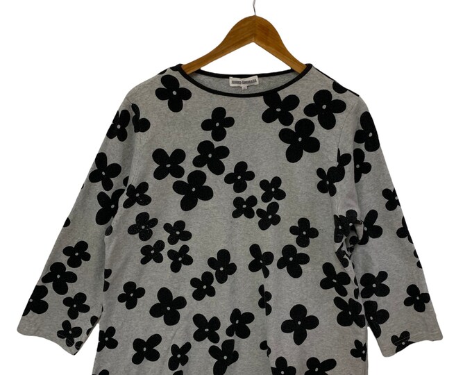Vintage 90s Junko Shimada Long Sleeves Women Sweatshirt Over Print ...