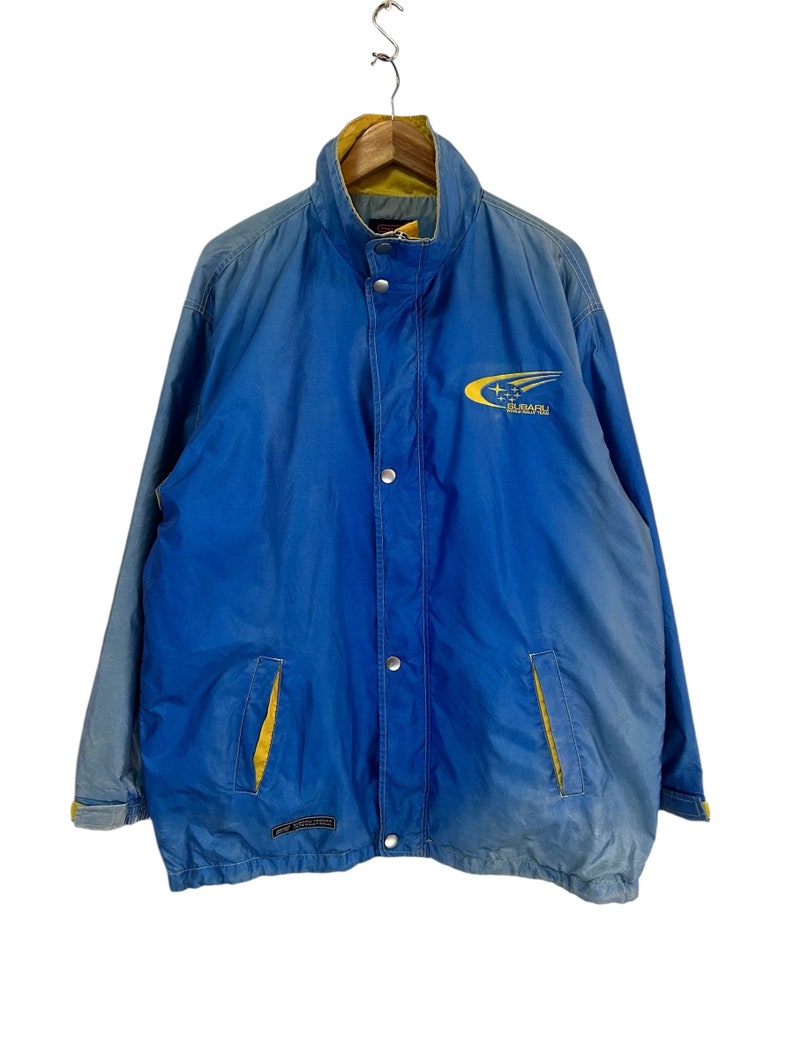 Vintage 90s Subaru Sti Light Jacket Faded Colour Big Logo Rare Fashion ...