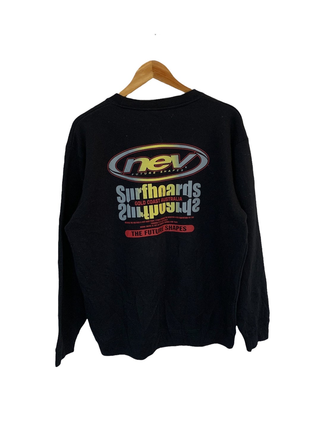 Vintage Nev Surfboards World Surfing Championship Sweatshirt Big Logo ...