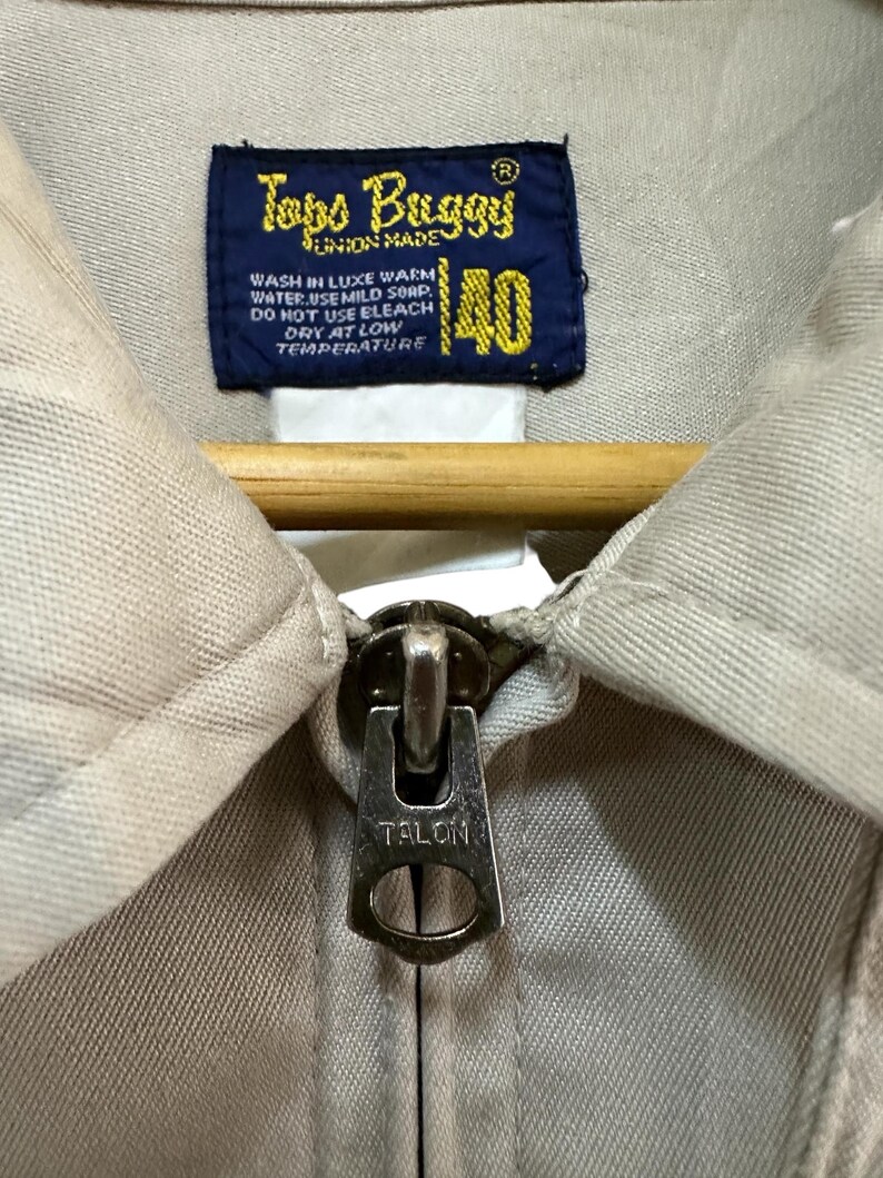 Vintage 80s Usa Made Togs Buggy Work Jacket Union Made Toyo Enterprise ...