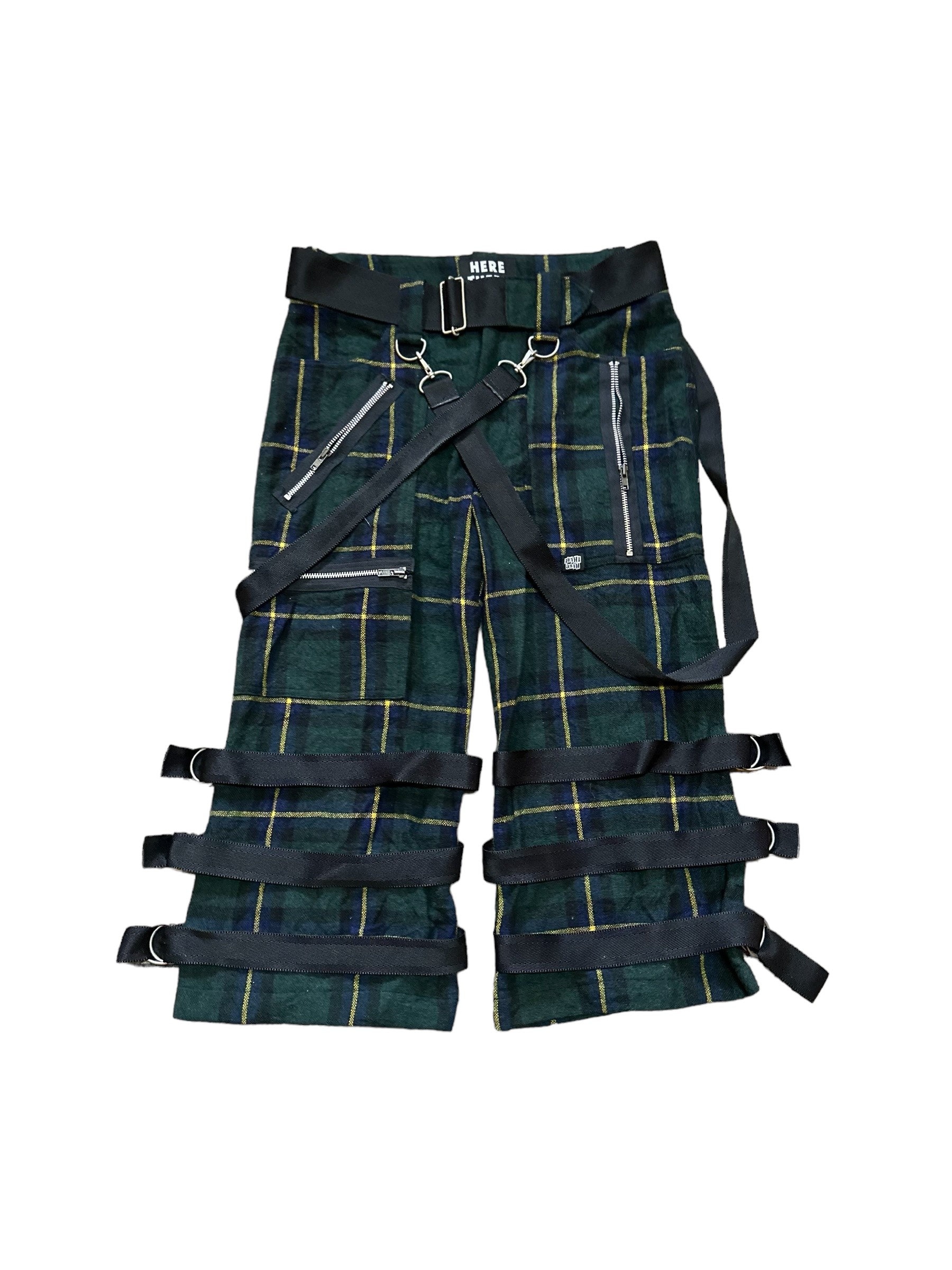 Vintage Punk Ghost Trousers Checkered Pants HERE THERE Punk Vintage Punk Ghost Trousers Checkered Pants HERE THERE Punk