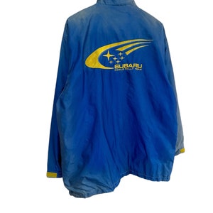 Vintage 90s Subaru Sti Light Jacket Faded Colour Big Logo Rare Fashion ...