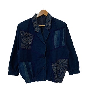 Vintage Indigo Japanese Brand Jacket Blazer Japan Fashion - Etsy