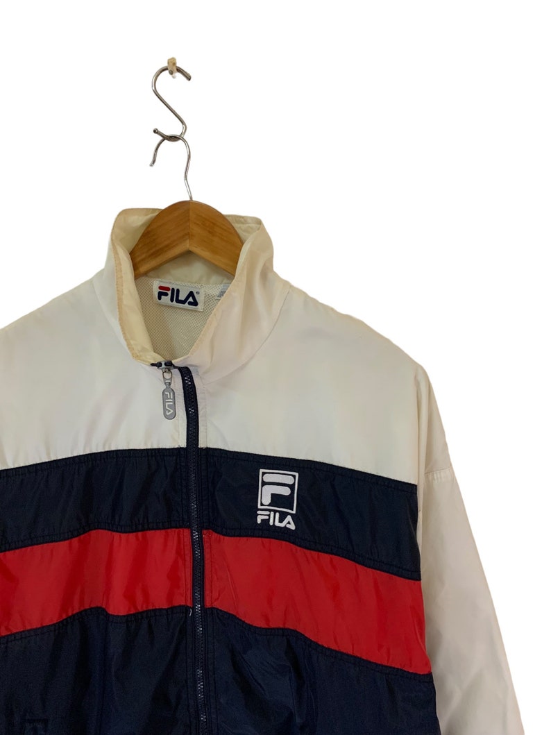 Vintage 90s Fila Windbreaker Jacket Sports Retro Jacket Sports Fashion Full Zip - Etsy
