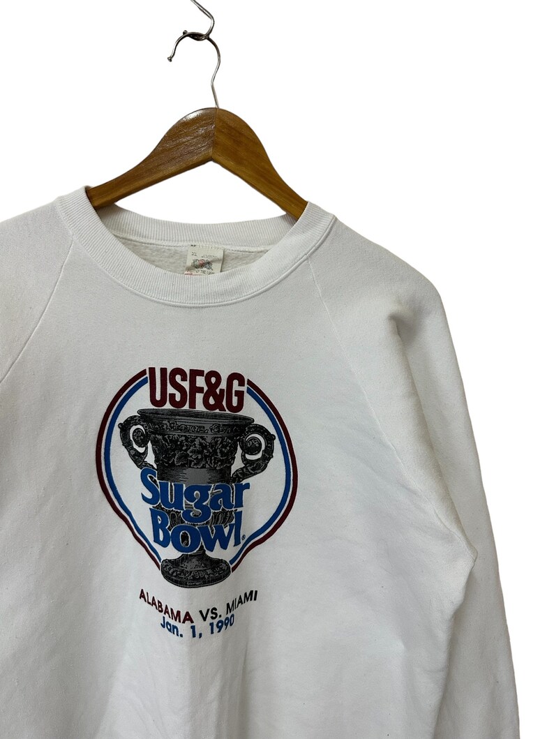 Vintage 1990 USF&G Sugar Bowl Sweatshirt: Alabama Vs Miami - Etsy