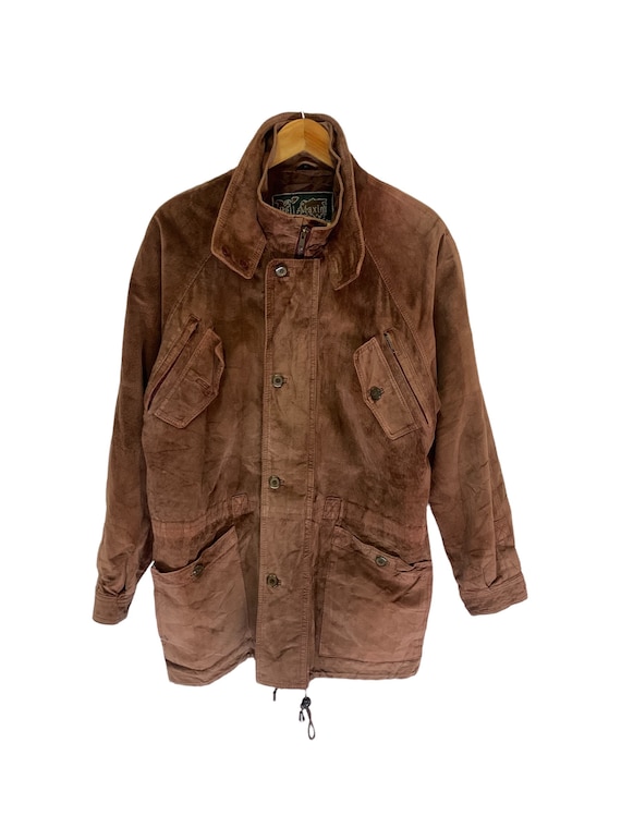 Vintage 90s bell maxim down jacket chore italian desi… - Gem