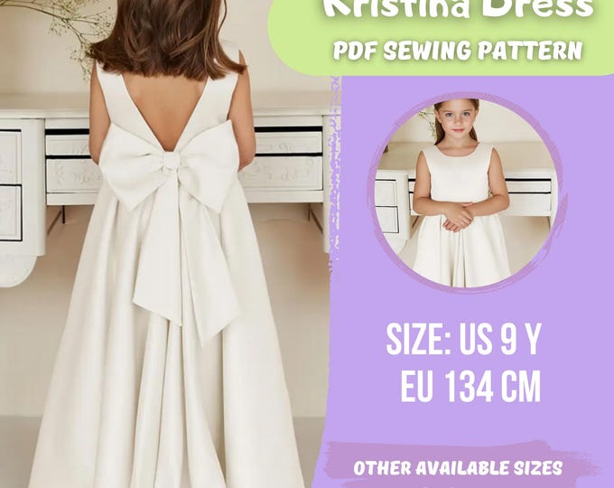 Burda 9761 Sewing Pattern - Girls or Juniors Dress Communion Easter ...