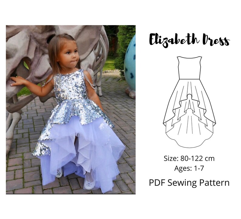 Flower Girl Dress Pdf Sewing Pattern Dress Pattern for Girl Formal ...