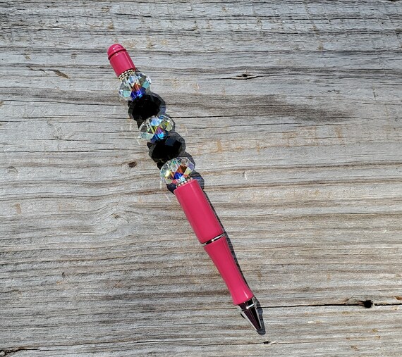 Pink Swarovski Crystal Refillable Pen Blue or Black Ink - Etsy