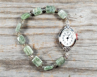 Green Gemstone Watch - Etsy