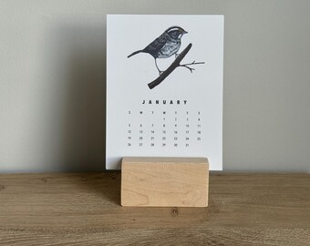 British Birds 2025 Wall Calendar, Illustrated Calendar, Garden Birds ...