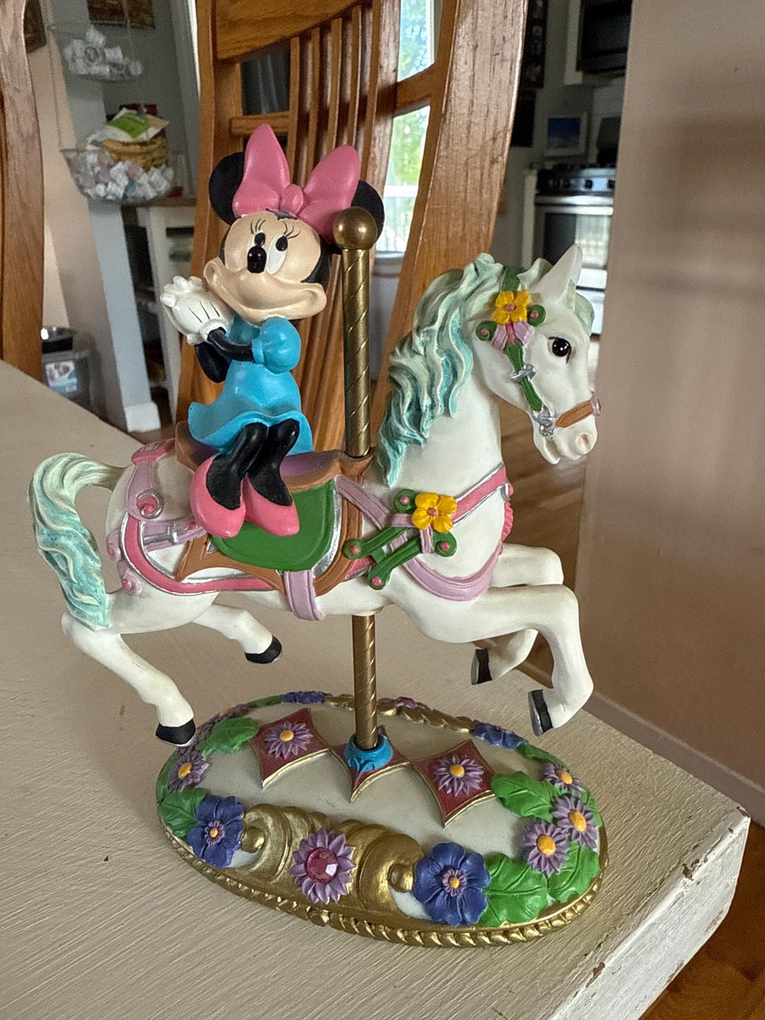 Disney Minnie Mouse Carousel Figurine - Etsy