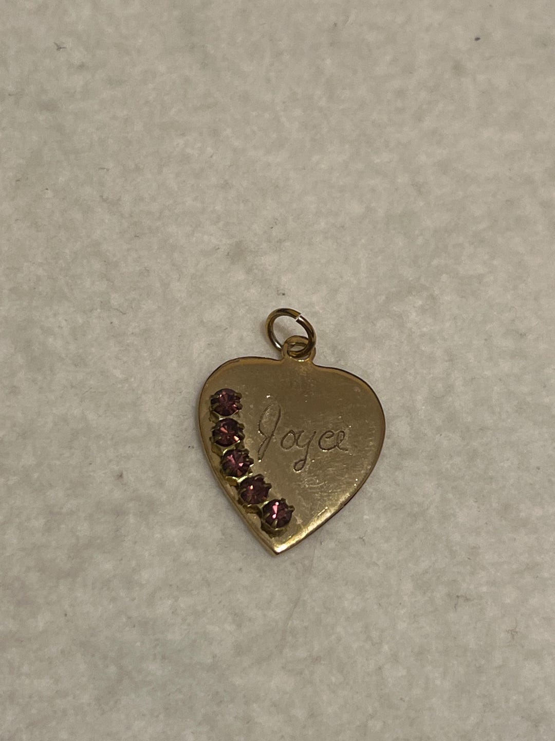 Heart Joyce Name Pendant - Etsy