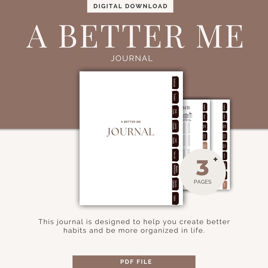 A Better Me Digital Journal - Etsy