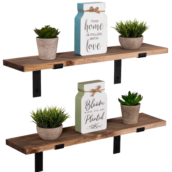 Rustic Wall Shelf - Etsy