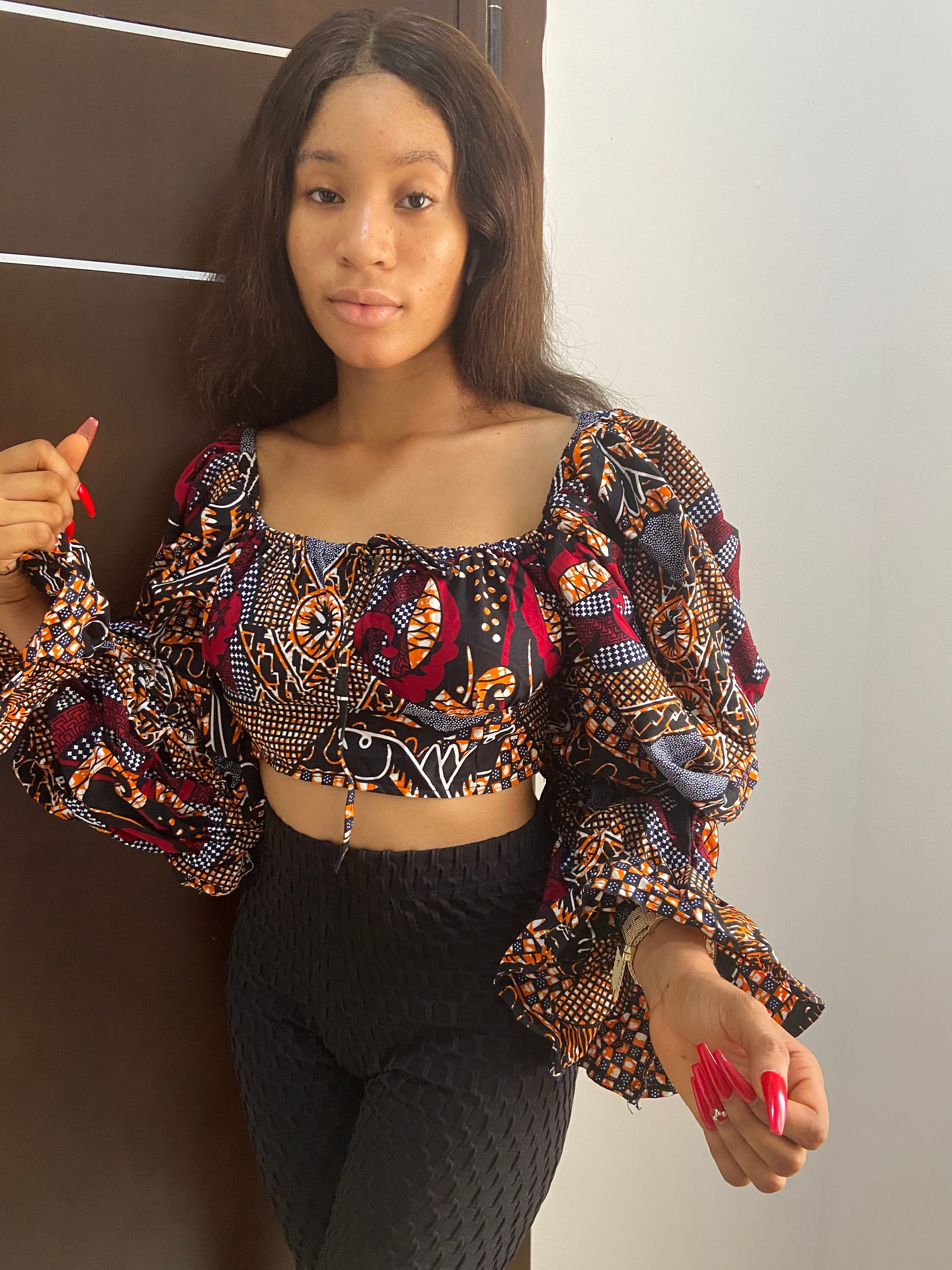 African Crop Print Top African Print Top Tops For Women Etsy