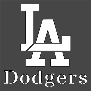 Dodgers Pumpkin Stencil - Etsy